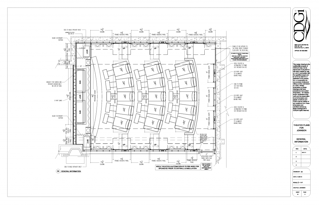 getting started front wall elevation - www.cinemadesigngroup.com